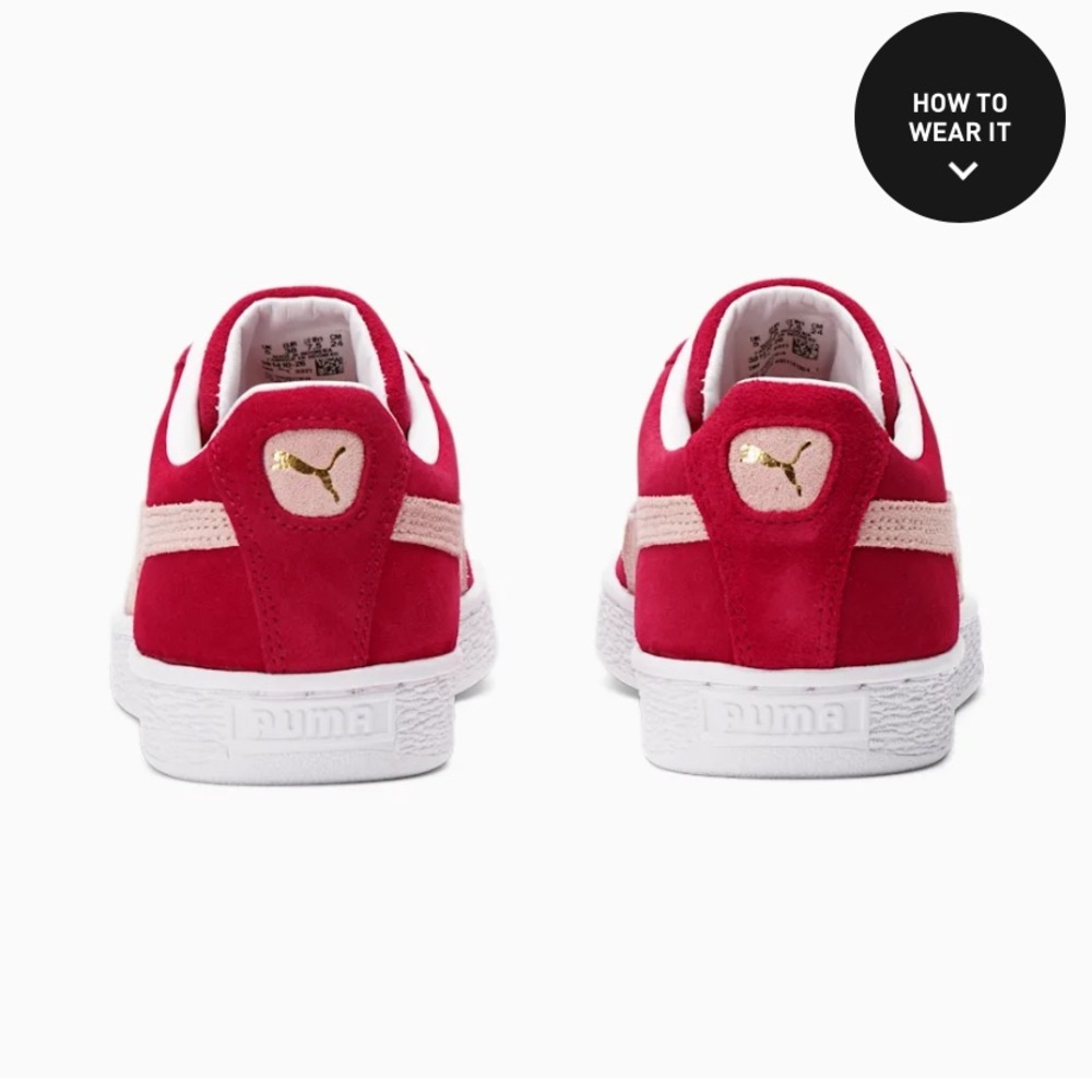 Puma Red Suede Classic Xxi Sneakers - Gem